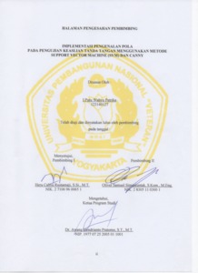 IMPLEMENTASI PENGENALAN POLA PADA PENGUJIAN KEASLIAN TANDA TANGAN MENGGUNAKAN METODE SUPPORT ...